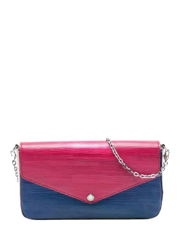 LOUIS VUITTON 2016 Epi Tricolor Pochette Felicie - Pink