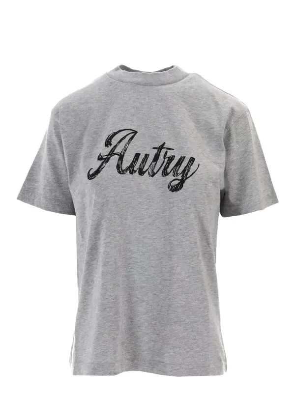 AUTRY Script Logo T-shirt - Grey