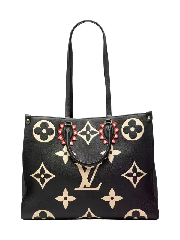 LOUIS VUITTON 2020 Monogram Empreinte Giant Crafty Onthego Gm Satchel - Black
