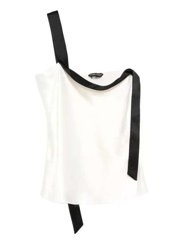 TOM FORD Top With Bow Detail - White