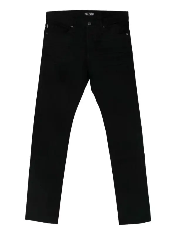 TOM FORD Logo-patch Jeans - Black