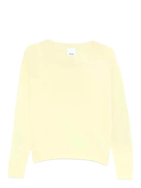 ALLUDE Ribbed Sweater - Yellow