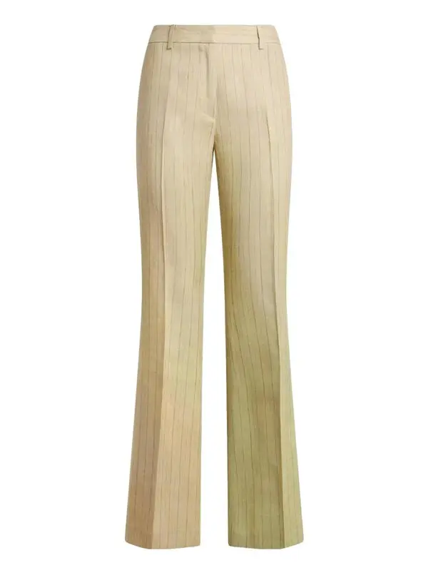 Etro Striped Bootcut Trousers - Neutrals