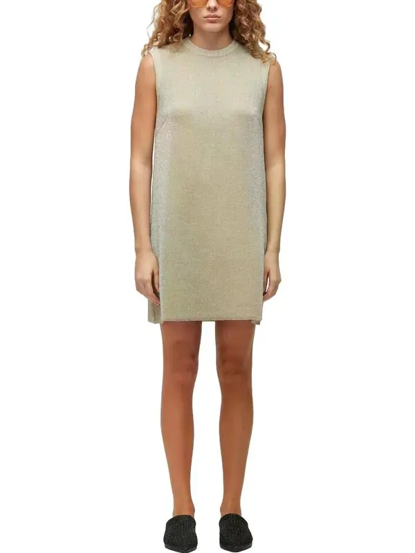 OSKLEN Knitted Mini A-line Dress - Neutrals