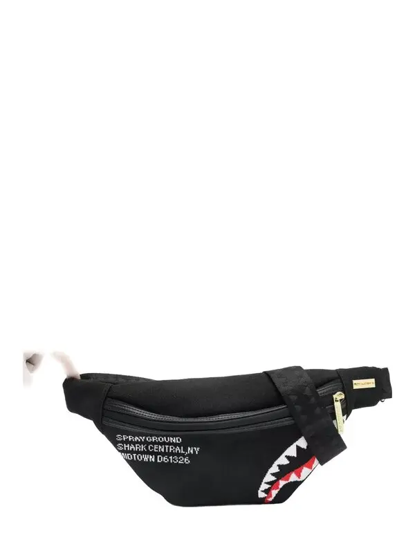 SPRAYGROUND Shark Graphic Belt Bag - Black