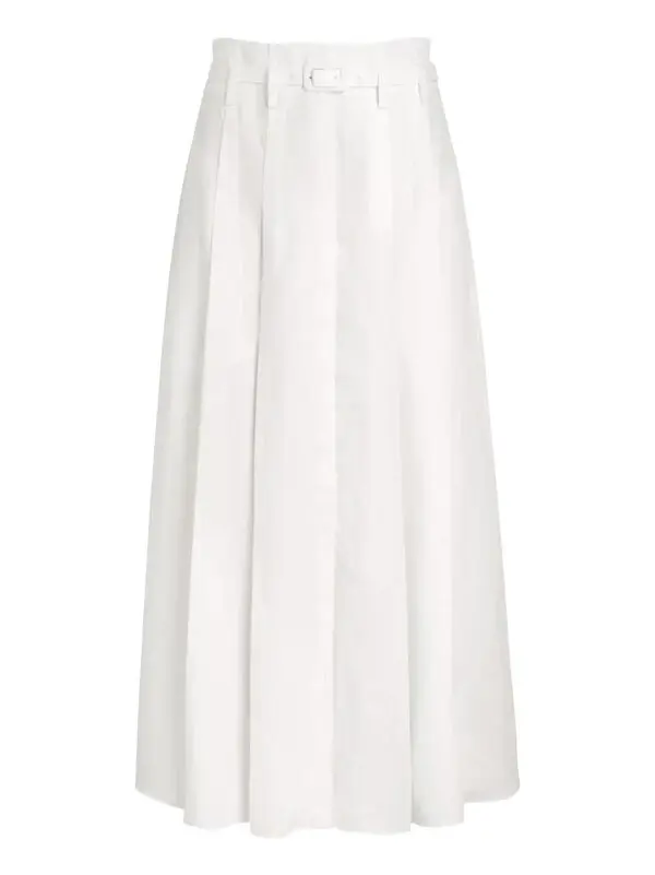 Gabriela Hearst Dugald Pleated Maxi Skirt - White