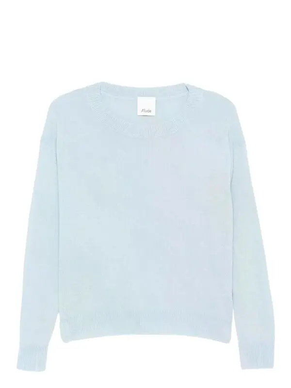 ALLUDE Crew Neck Pullover - Blue