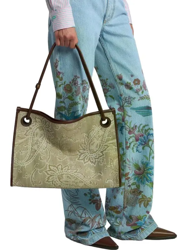 Etro Medium Tote Bag - Green