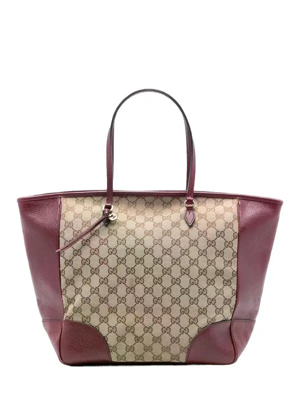 Gucci Gg Canvas Bree Tote - Brown