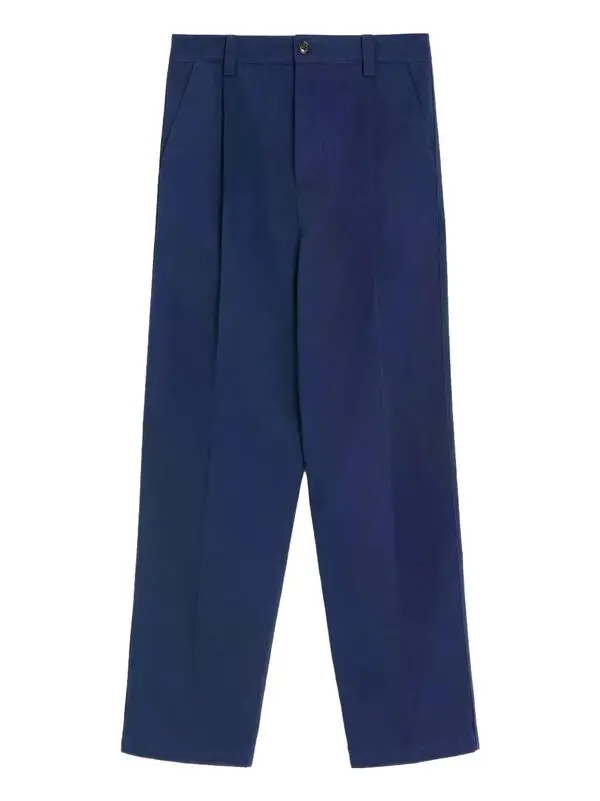 Valentino Garavani Vlogo-signature Cotton Trousers - Blue