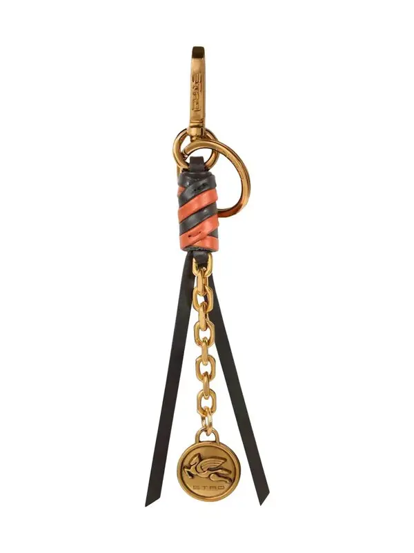 Etro Leather Bag Charm - Black