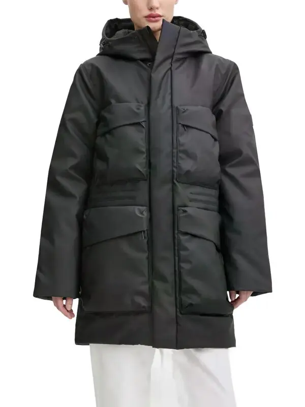 Rains Askim Hooded Coat - Black