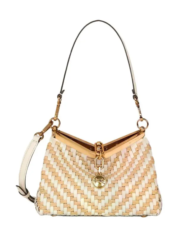 Etro Vela Woven Shoulder Bag - Neutrals