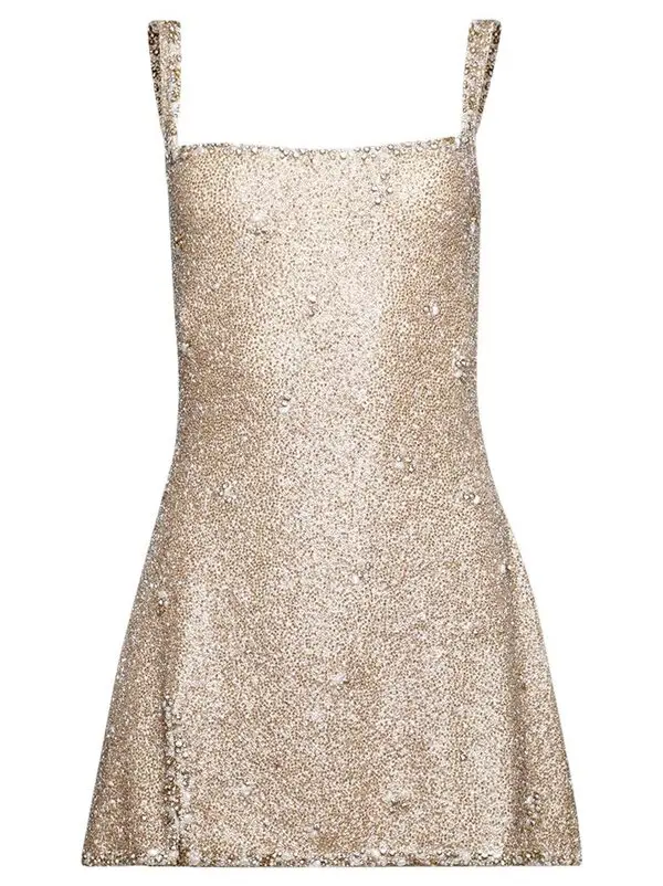 CLIO PEPPIATT Athena Mini Dress - Gold
