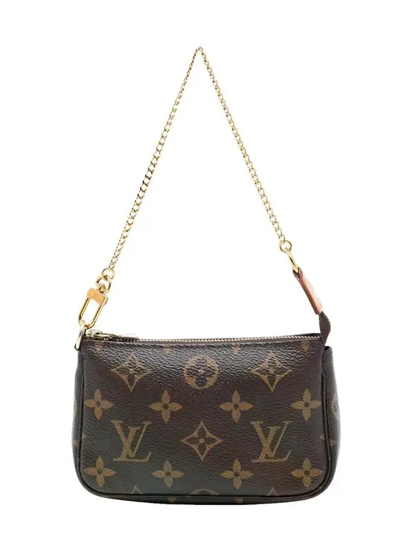 LOUIS VUITTON 2019 Monogram Mini Pochette Accessoires - Brown