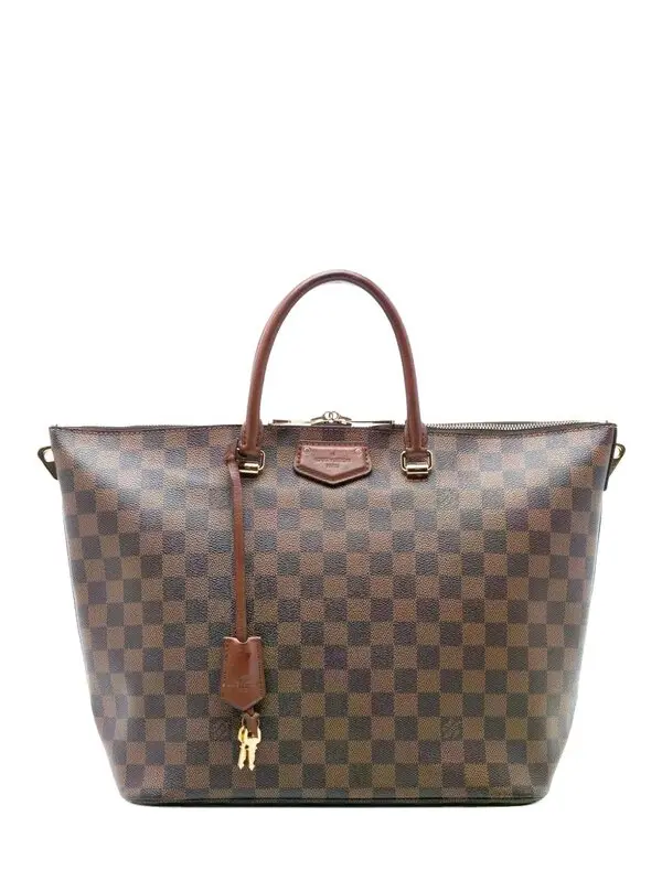LOUIS VUITTON Damier Ebene Belmont Mm Satchel - Brown