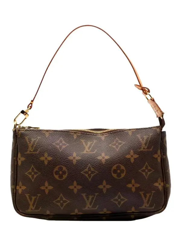 LOUIS VUITTON 1999 Monogram Pochette Accessoires Shoulder Bag - Brown