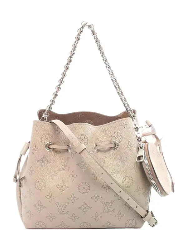LOUIS VUITTON 2021-2025 Monogram Mahina Bella Bucket Bag - Brown