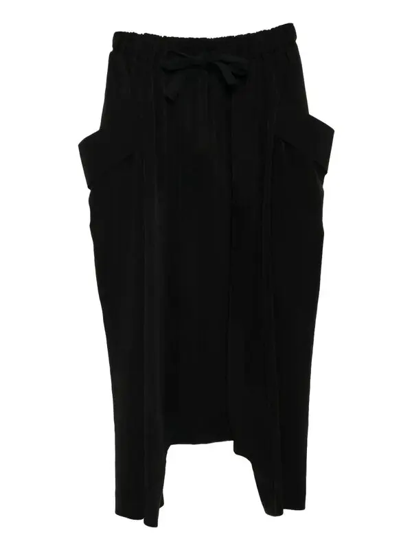 Yohji Yamamoto Pocket Tapered Trousers - Black