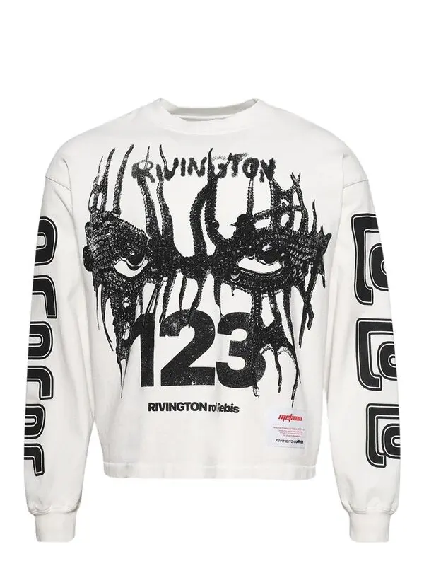 RIVINGTON ROI REBIS Bad Garden Long Sleeve Tee Max - White