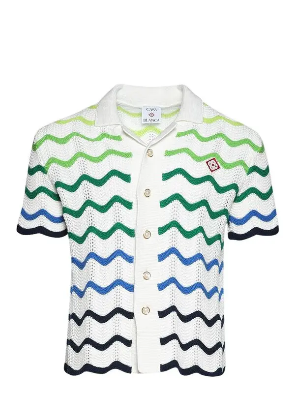 Casablanca Wave Knit Shirt - Multi