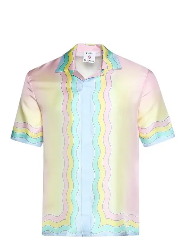 Casablanca For The Love Of Dance Cuban Collar Shirt Multicolor - Multi