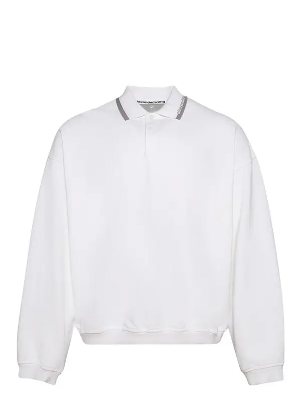 Alexander Wang Long-sleeve Polo Shirt - White