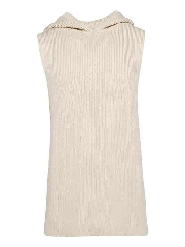 Rick Owens Concordians Hooded Tank - Beige