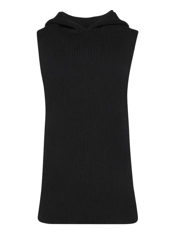 Rick Owens Concordians Hooded Tank - Black
