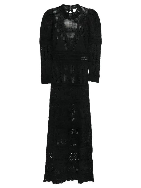 Isabel Marant Crochet Dress - Black