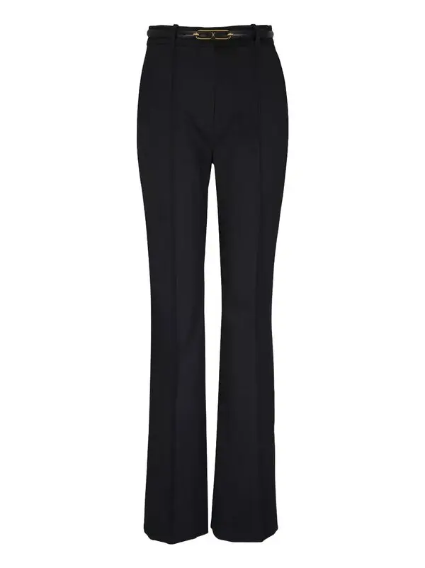 Veronica Beard Gracie Belt Trousers - Black