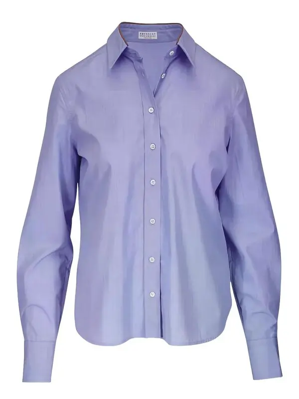 Brunello Cucinelli Long Sleeve Shirt - Blue