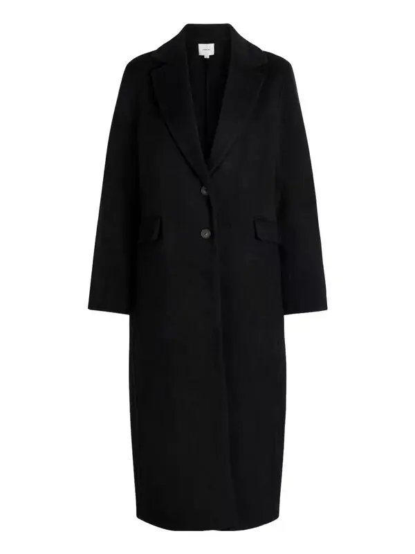 Vince Single-breasted Coat - Black