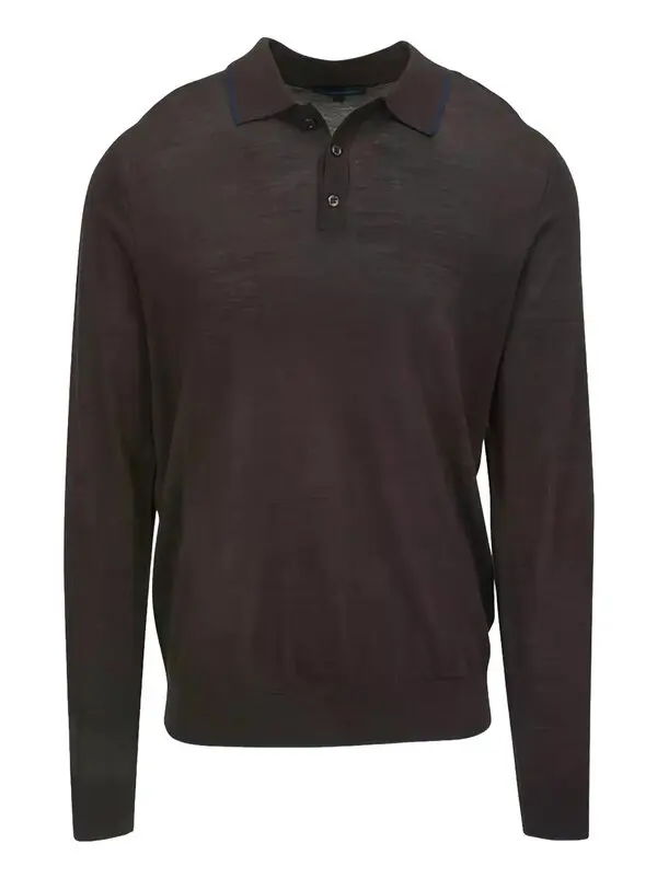 PYA Collar Polo Shirt - Brown