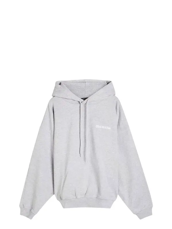 COLE BUXTON Hooded Drawstring Sweatshirt - Grey