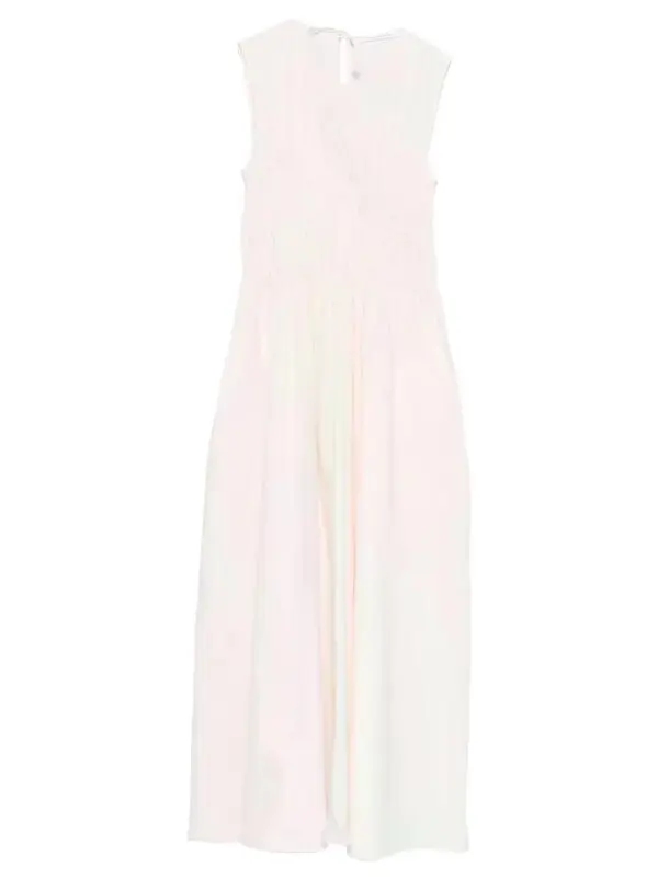Cecilie Bahnsen Gathered Sleeveless Midi Dress - Pink