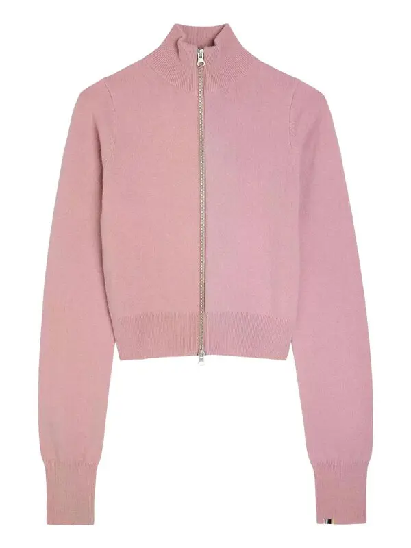 EXTREME CASHMERE X Lemon Zip-up Sweater - Pink