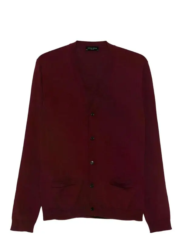 ROBERTO COLLINA Buttoned Cardigan - Red