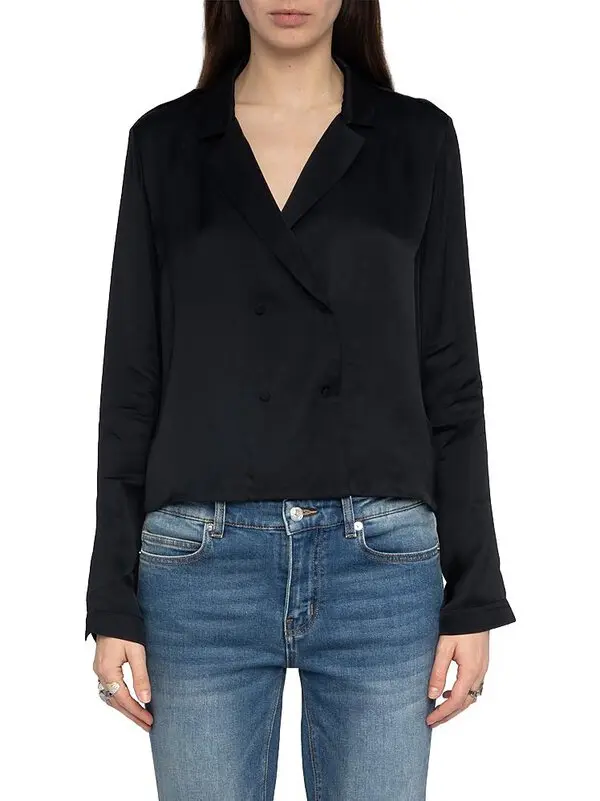 Zadig&Voltaire Tussi Satin Blouse - Black