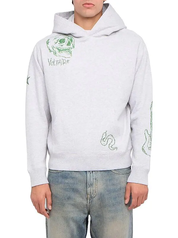 Zadig&Voltaire Reality Hoodie Sweatshirt - Gris Chine