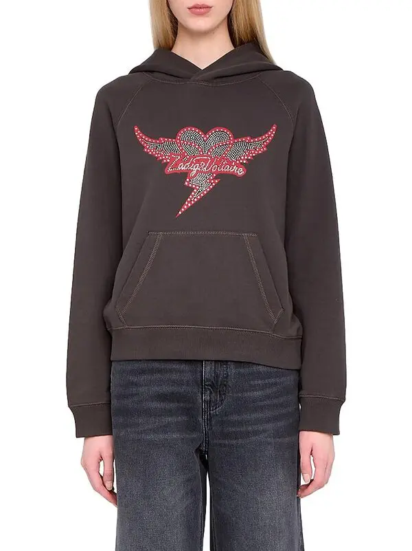 Zadig&Voltaire Georgy Embellished Hoodie - Carbone