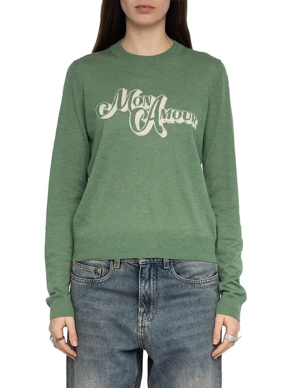 Zadig&Voltaire Miss Mon Amour Cashmere Sweater - Verveine