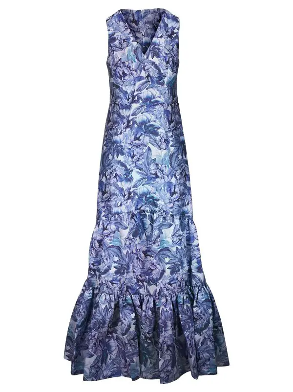 Sachin & Babi Floral-print Maxi Dress - Blue
