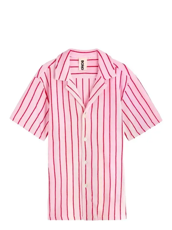BONGUSTA Striped Short-sleeve Shirt - Pink