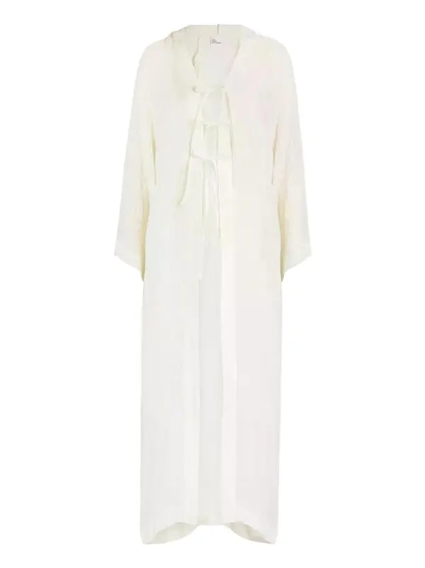 Lisa Marie Fernandez Tie-front Beach Dress - White