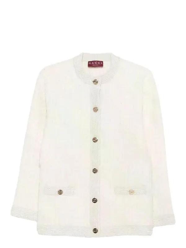 Gucci Buttoned Patch-pocket Jacket - Neutrals