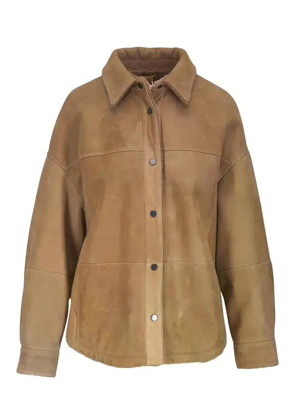 Brunello Cucinelli Panelled Button Coat - Brown