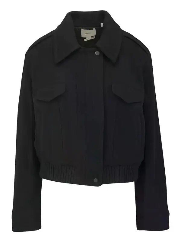 Vince Collared Pocket Jacket - Black