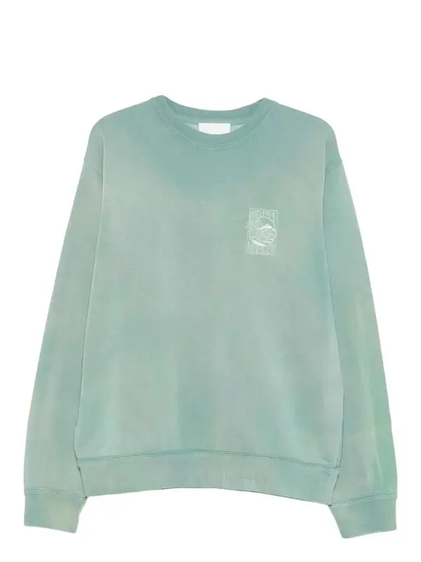 MARANT Graphic Crewneck Sweater - Green