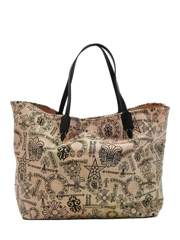 Chrome Hearts Stencil-monogram Cross Tote - Neutrals